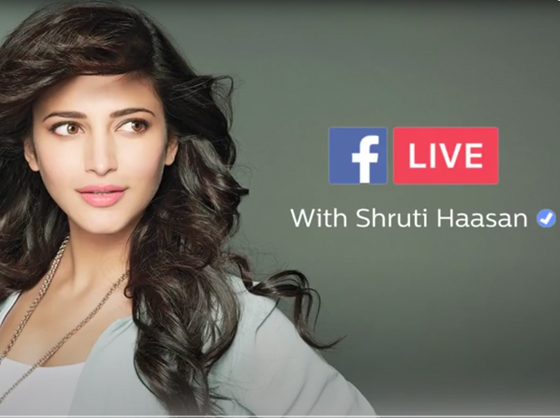 Shruti Hassan FB LIVE | Digital Media Services | Social Media Marketing
